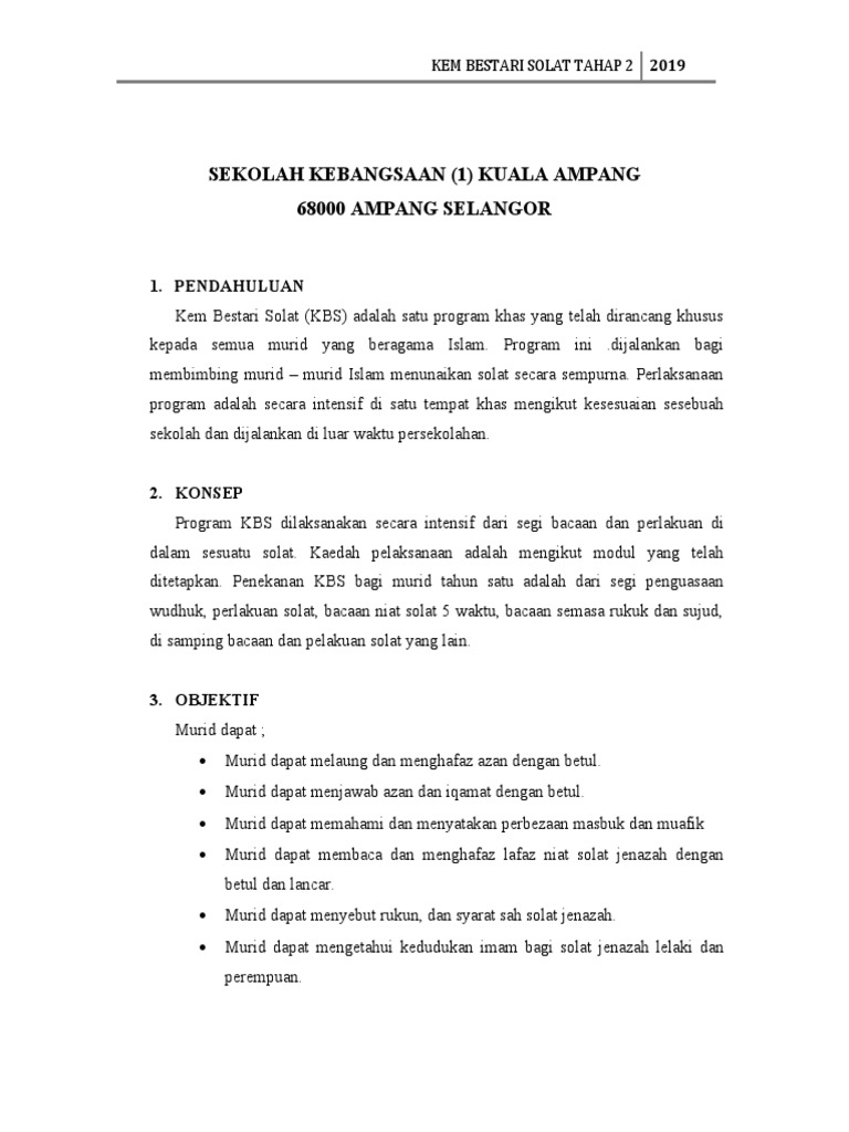 KBS Tahun 1 | PDF