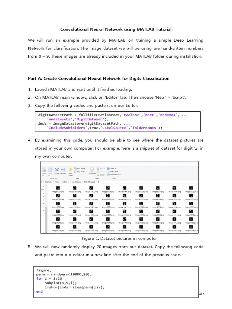 CNN MATLAB Lab Instructions | PDF | Cybernetics | Applied Mathematics