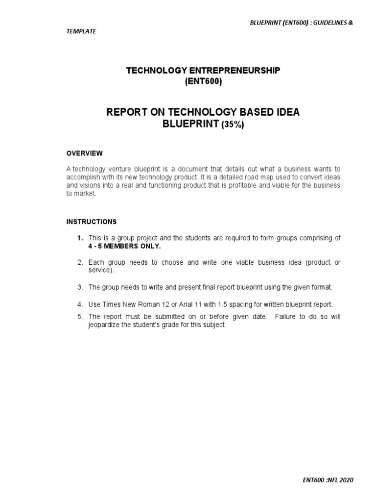 Ent600 - G - T - Assignment 3 - Blueprint | PDF | Sales | Pricing