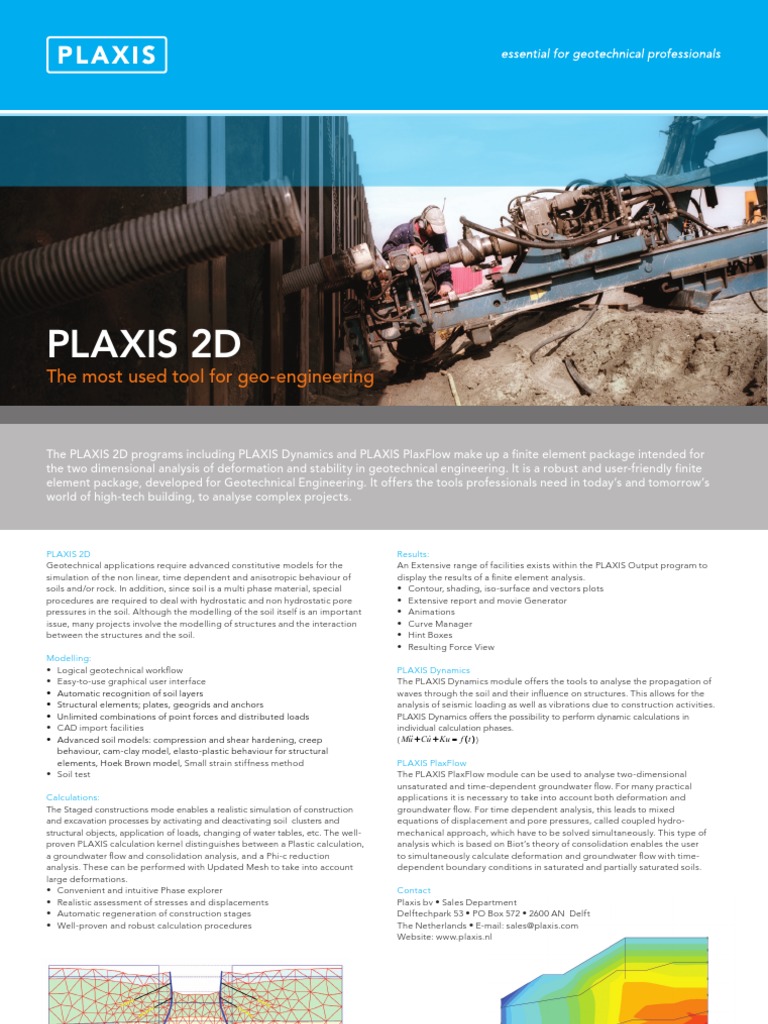 Plaxis 2D 2010 | PDF | Geotechnical Engineering | Deformation (Mechanics)