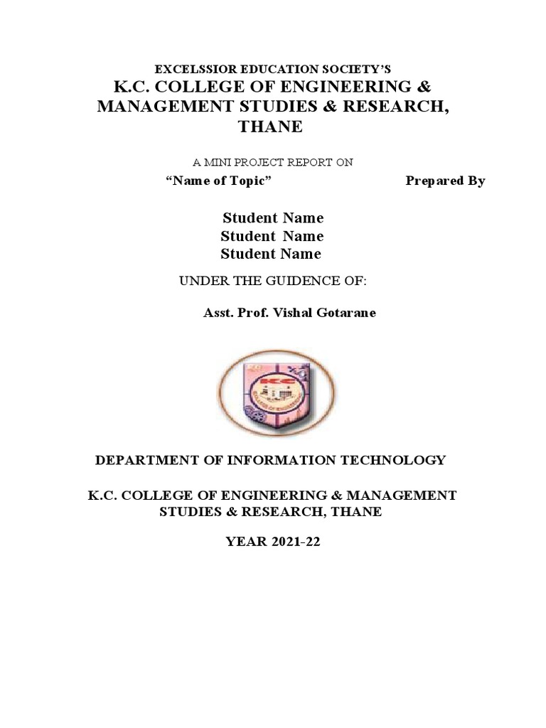 Web Based Mini Project Report Format Pdf Information Technology