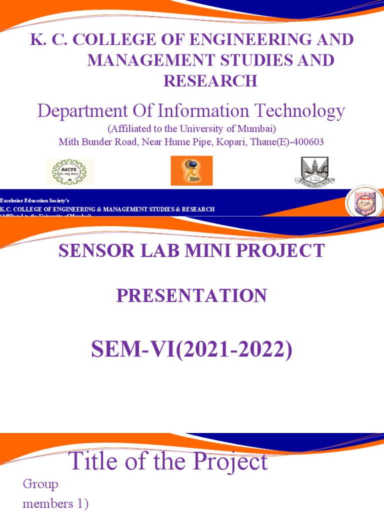 Sensor Lab PPT Template | PDF