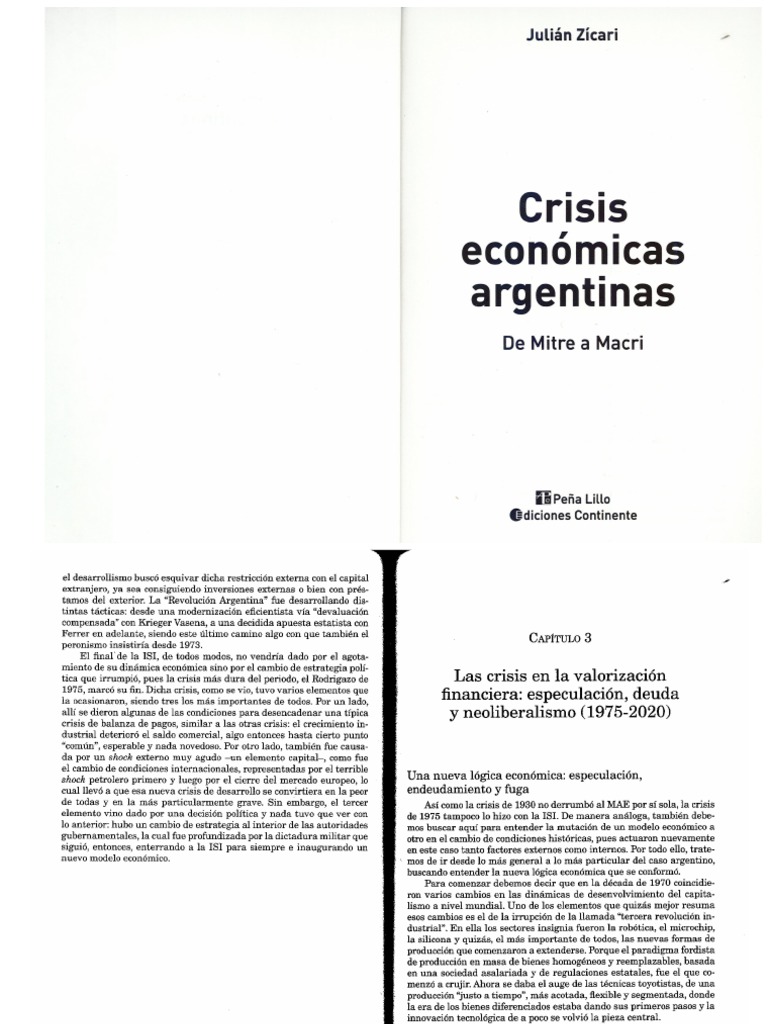 (1975-2020) Zicari Cap. 3 Crisis en La Valorizacion Financiera | PDF