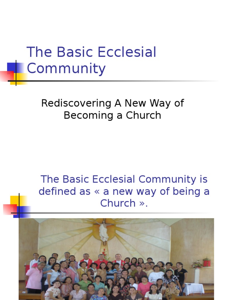 The Basic Ecclesial Community | PDF | Jesus | Catholic Church