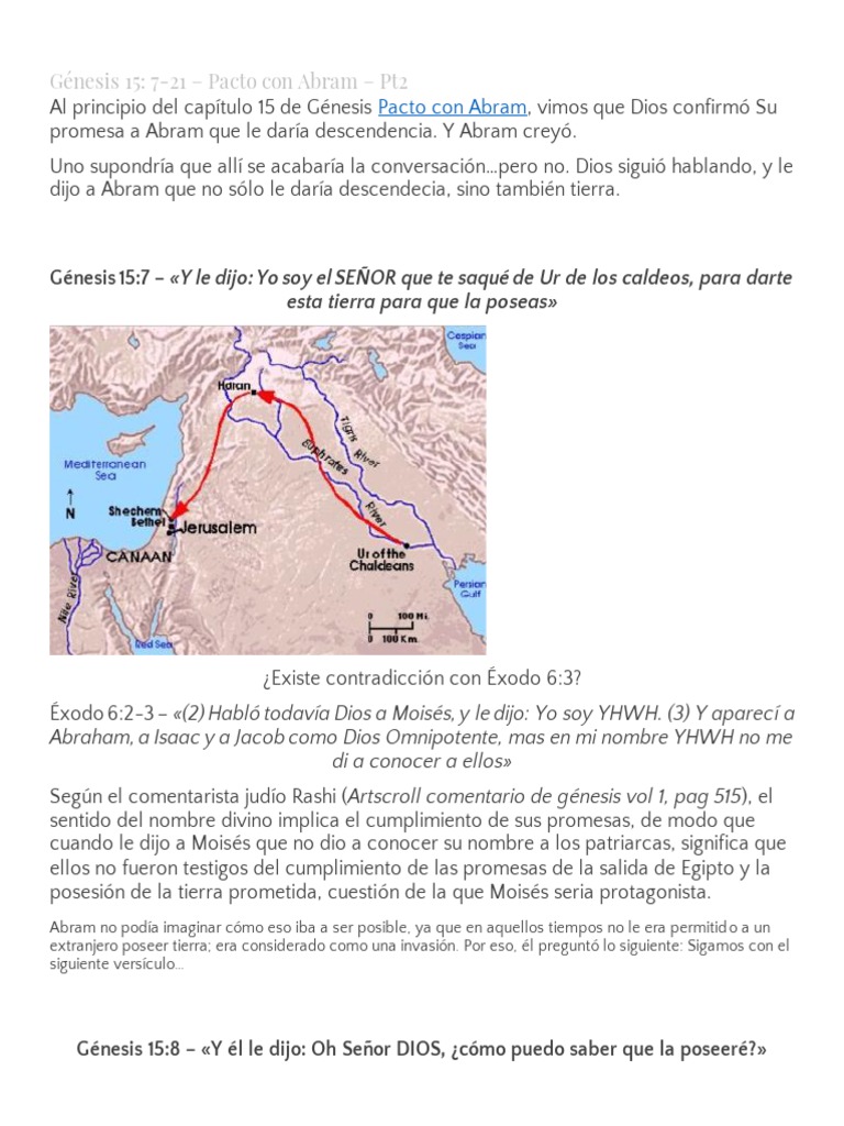 Pacto de Dios con Abram en Génesis 15 | PDF | Abrahán | Libro del Génesis