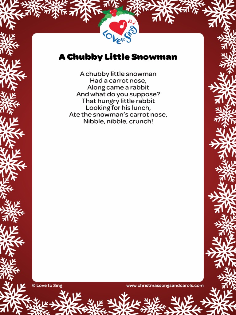 A Chubby Little Snowman | PDF
