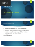 Multilinggwalismo | PDF