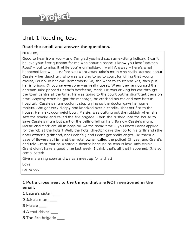 Project 5 Reading Tests | PDF | Schools | Teachers
