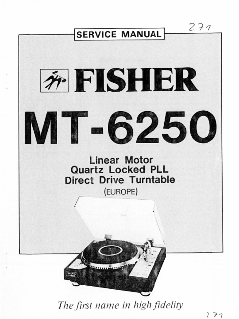 Fisher mt-6250 (ET) | PDF