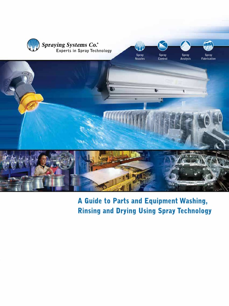 A Guide To Parts and Equipment Washing, Rinsing and Drying Using Spray Technology | PDF | Pump ...