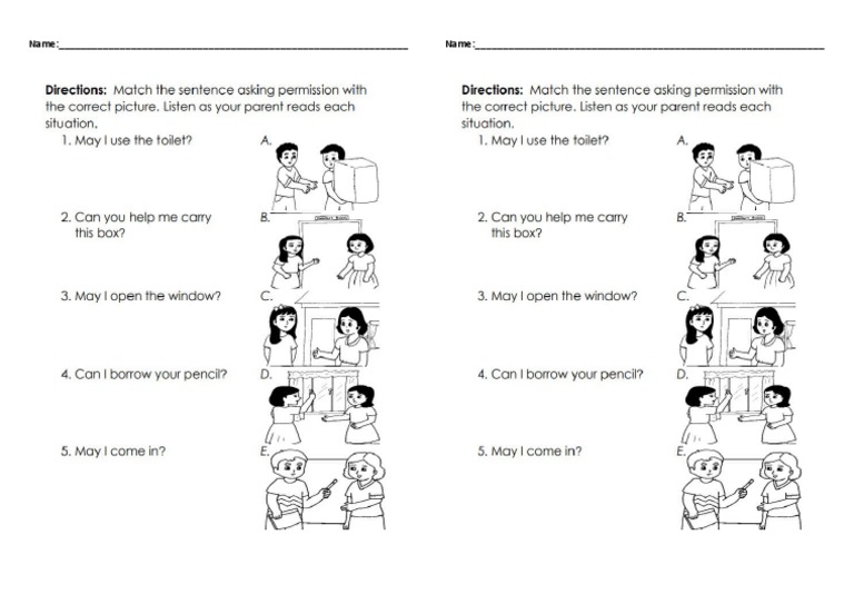 English Activity Sheets Day 1 | PDF