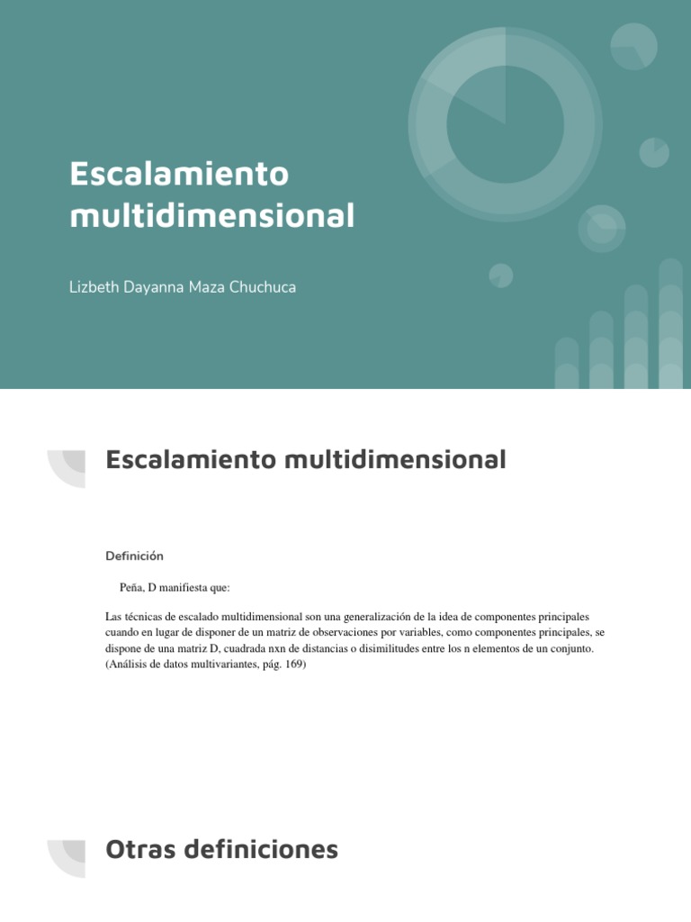 Escalamiento Multidimensional: Lizbeth Dayanna Maza Chuchuca | PDF | Matriz (Matemáticas ...