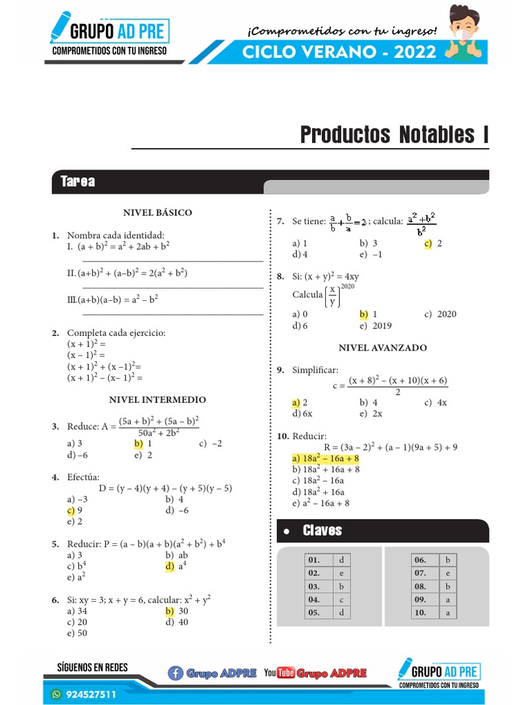 Álgebra - Semana 3 - Tarea | PDF | Ajedrez