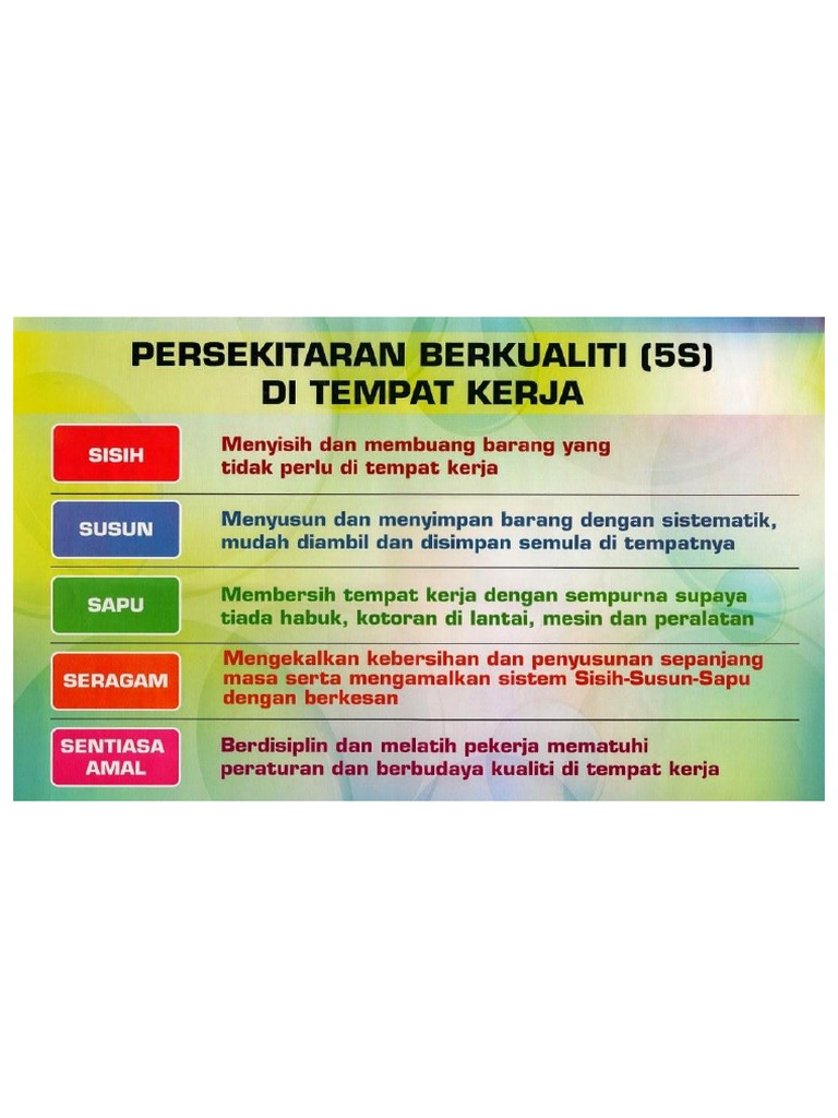 5S Di Tempat Kerja | PDF