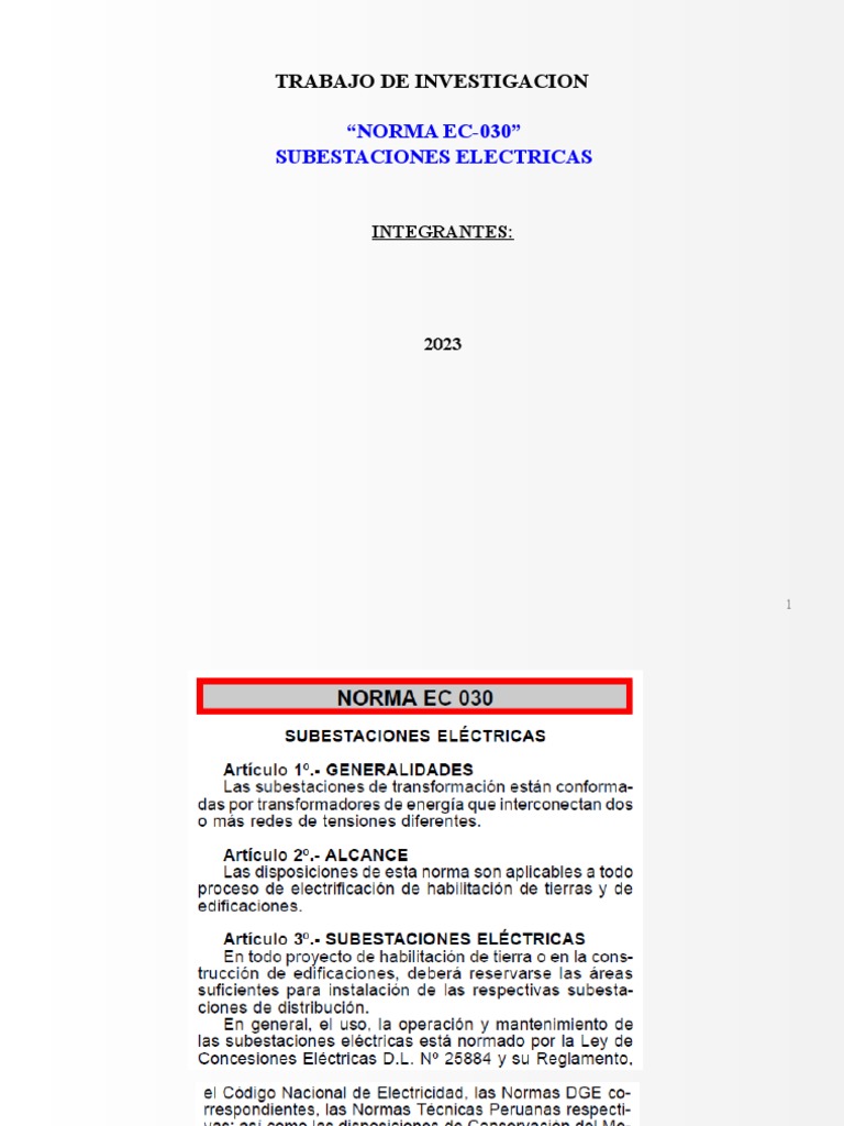 Normativa y especificaciones técnicas sobre subestaciones eléctricas | PDF | Transformador ...