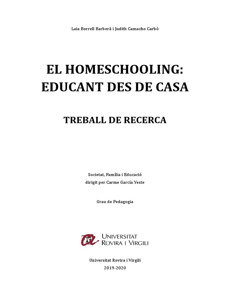 Homeschooling | PDF