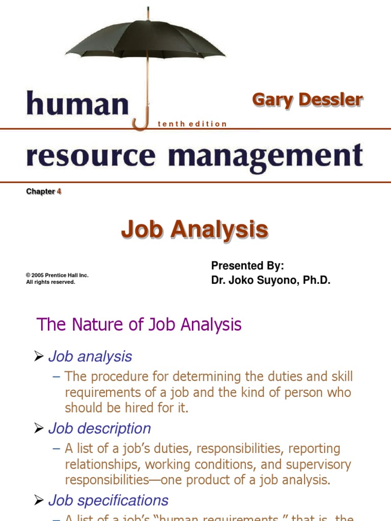 Job Analysis | PDF | Competence (Human Resources) | Information