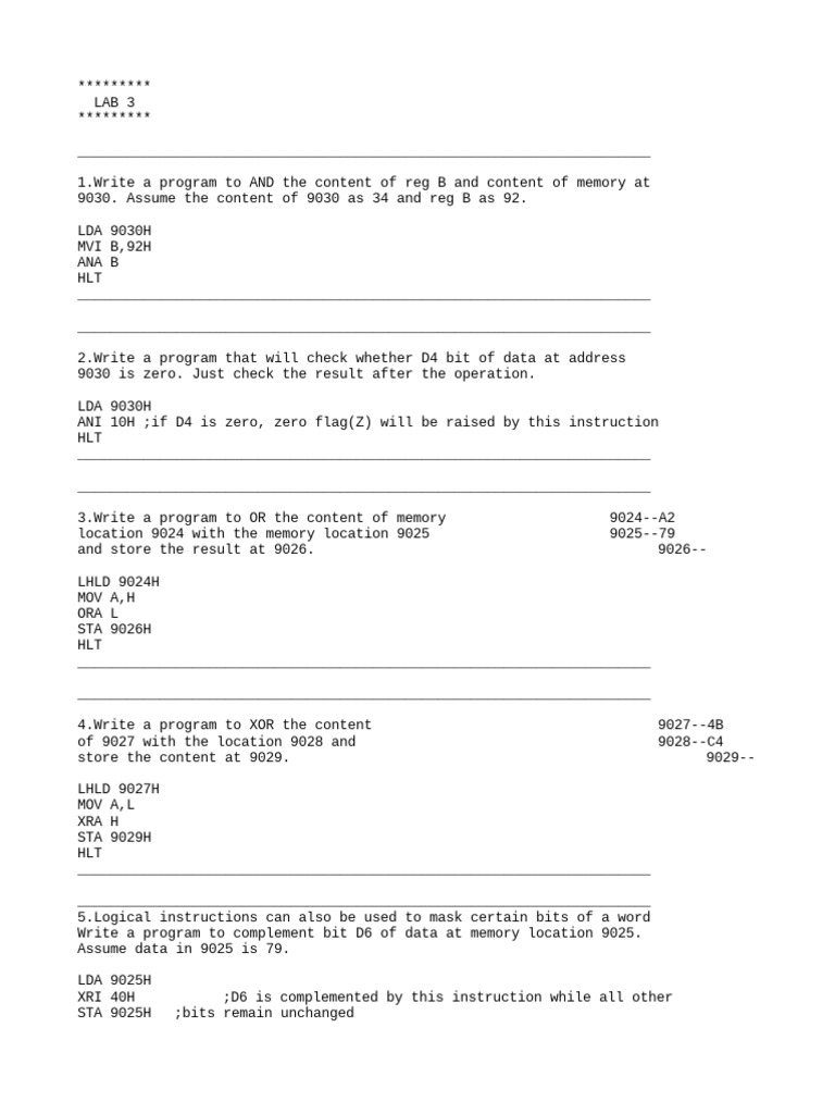 Lab 3 | PDF | Central Processing Unit | Manufactured Goods