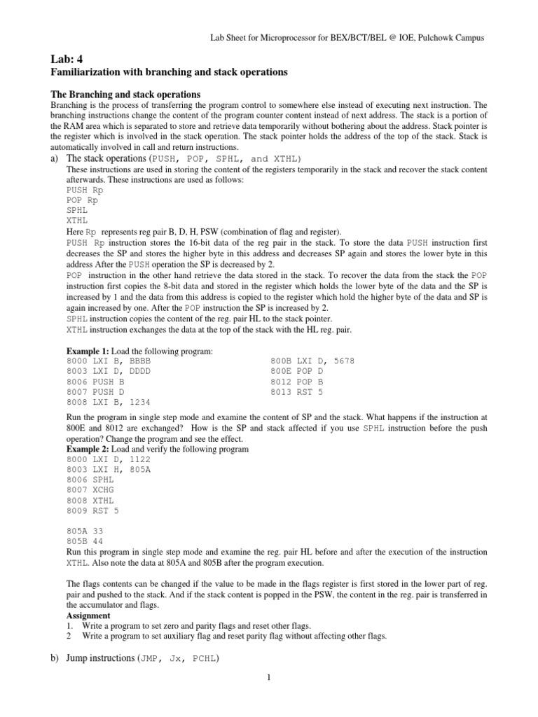 Lab 4 | PDF | Office Equipment | Computer Architecture