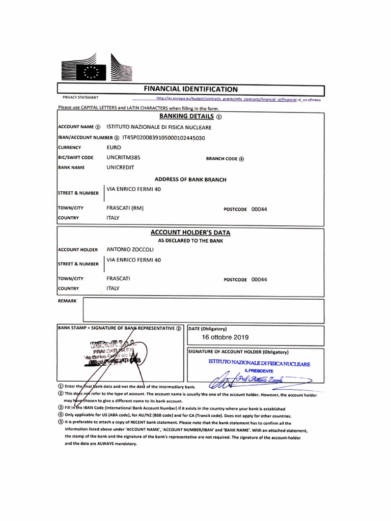 Unicredit BankAccount | PDF
