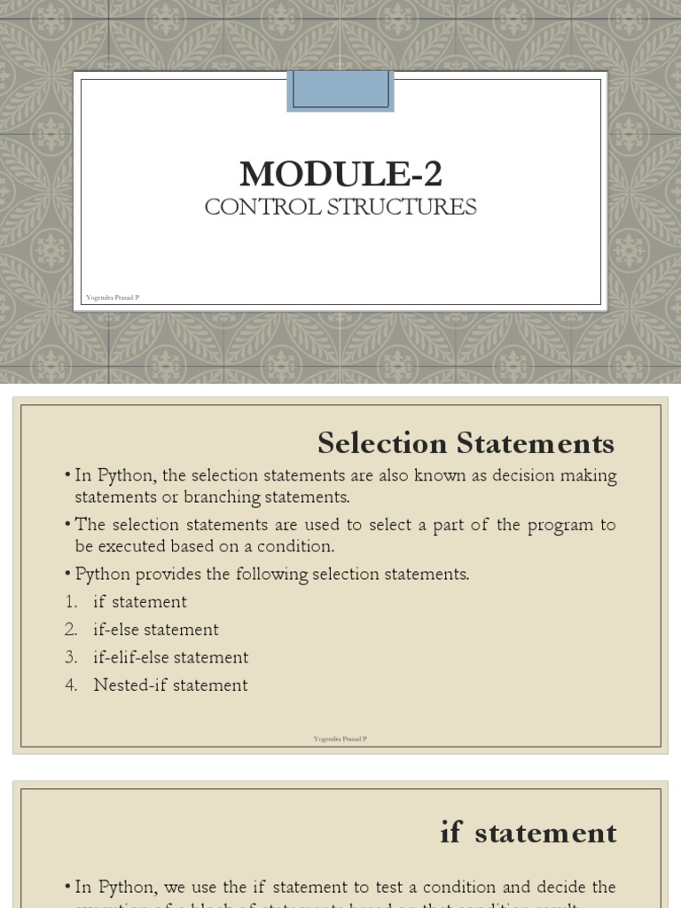 Pp Module 2 Pdf Control Flow Computer Science