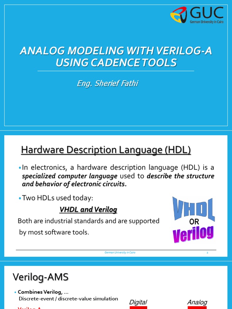 Verilog A Model To Cadence | PDF | Hardware Description Language ...