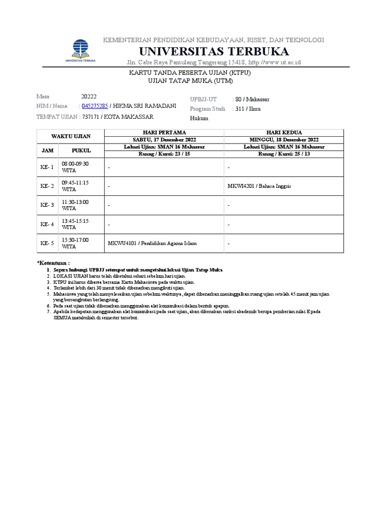 Universitas Terbuka | PDF