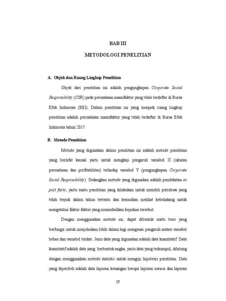 Pengaruh Ukuran Perusahaan terhadap CSR | PDF