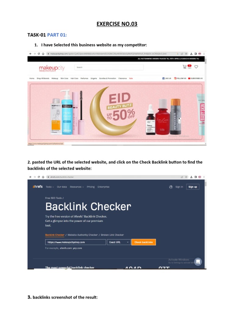 Digiskills Batch 04 Solved Hands On Exercise No 3 Seo | PDF