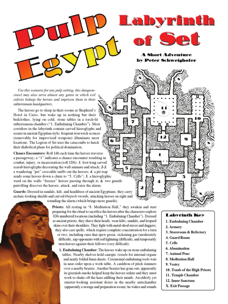 Pulp Egypt - Labyrinth of Set | PDF