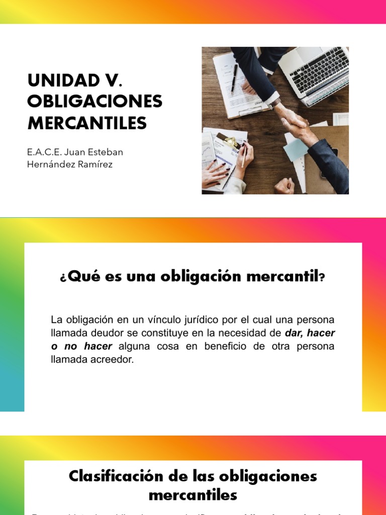 Obligaciones Mercantiles | PDF