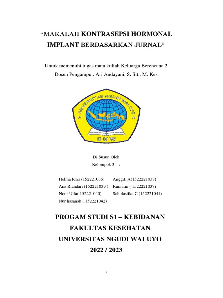Kontrasepsi Hormonal Implant: Panduan Lengkap | PDF