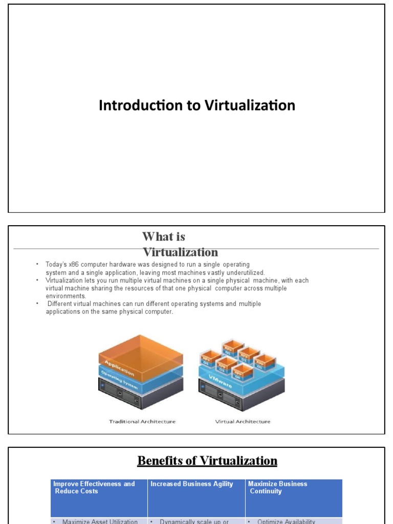 2-Introduction To Virtualization | PDF | Virtualization | Virtual Machine