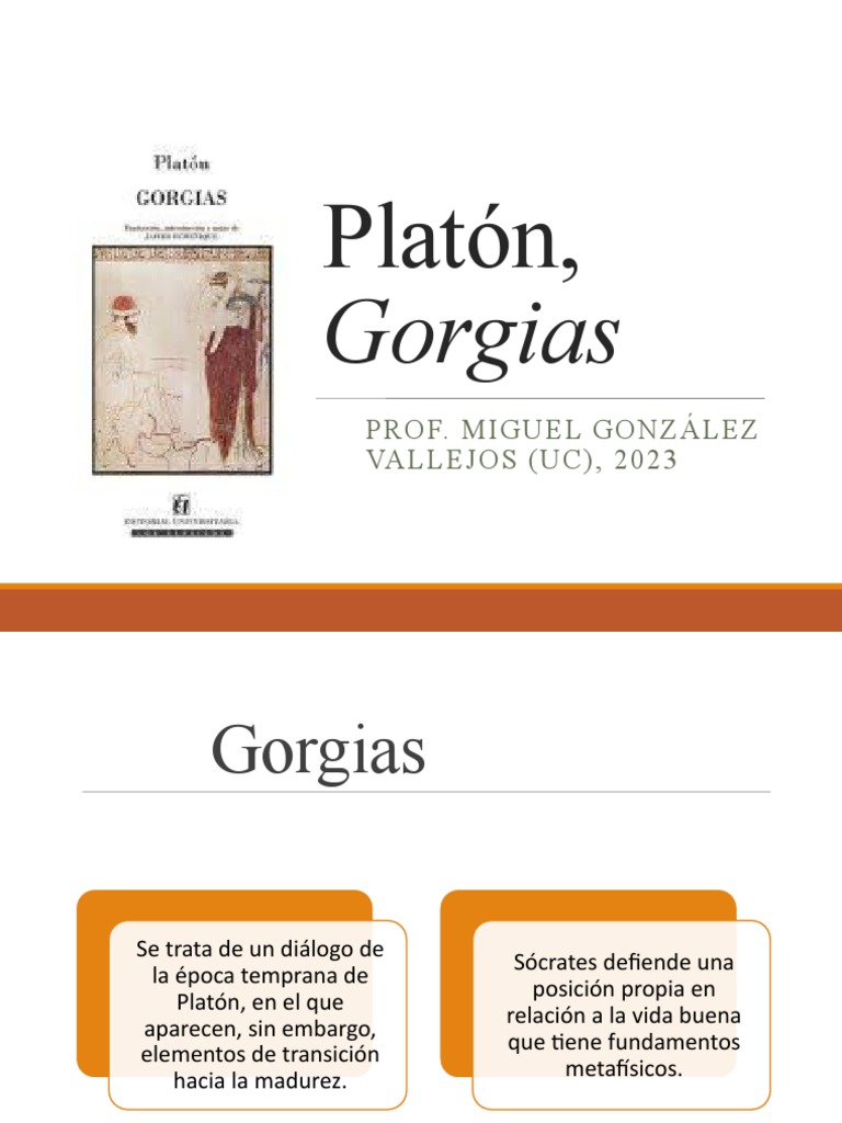 Platón,: Gorgias | PDF | Placer