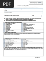 Fall Protection Plan Template | PDF | Safety