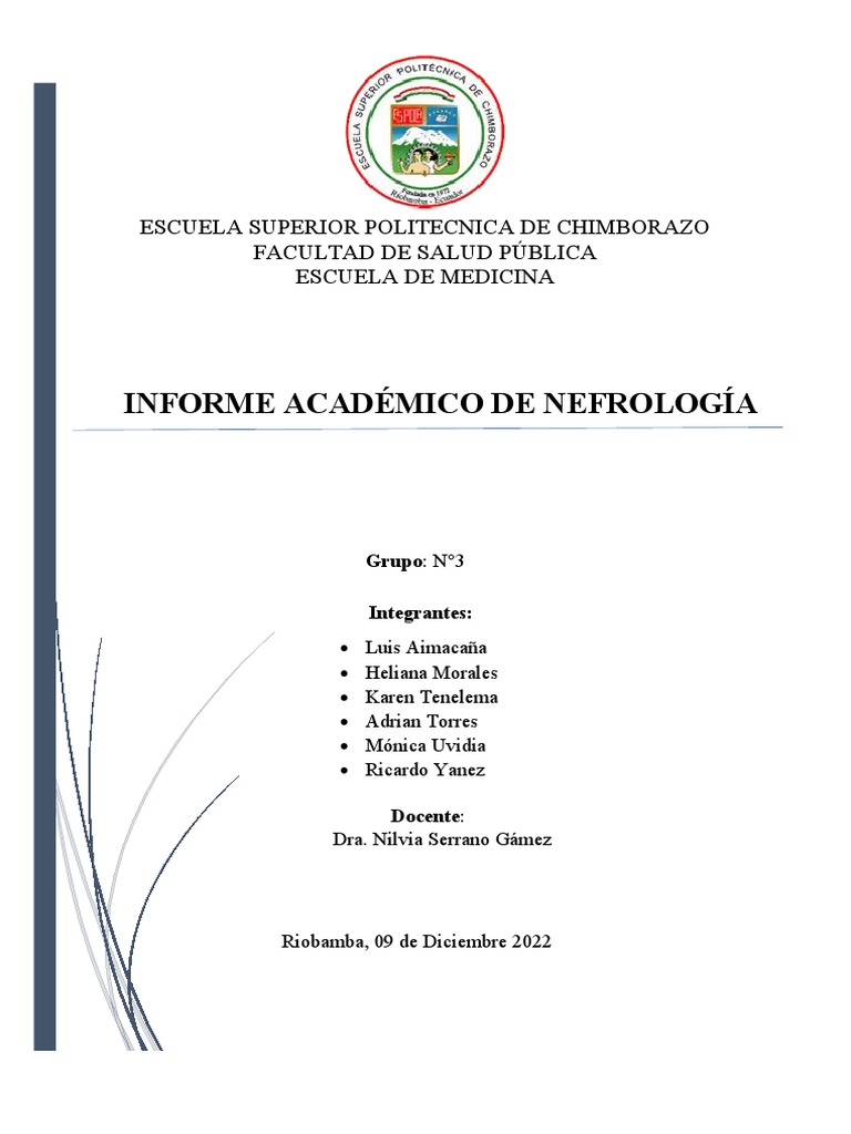 Nefrotoxicidad por Fármacos: Informe Médico | PDF | Riñón | Droga anti ...