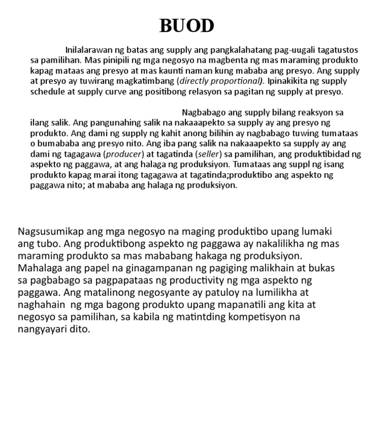 BUOD | PDF