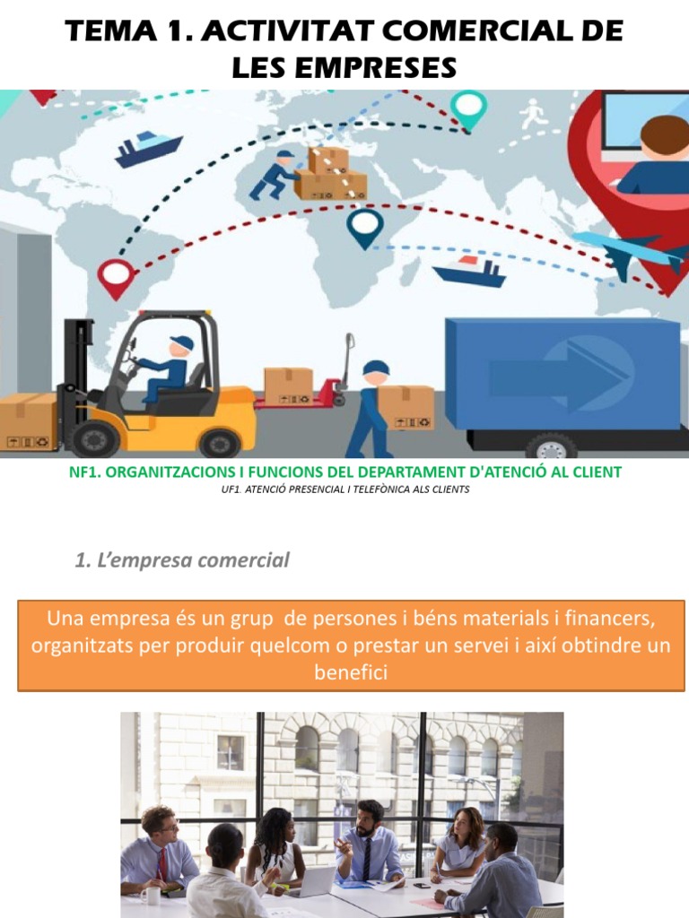 Tema 1. Activitat Comercial de Les Empreses | PDF