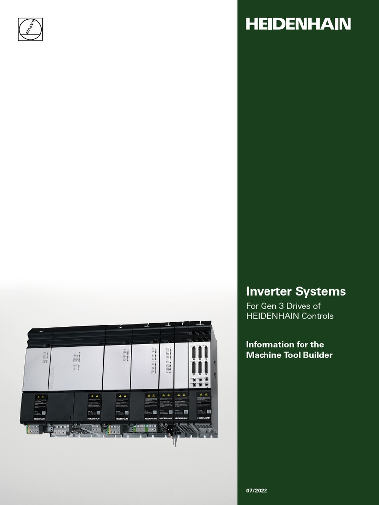 Inverter Systems: For Gen 3 Drives of HEIDENHAIN Controls | PDF | Power ...