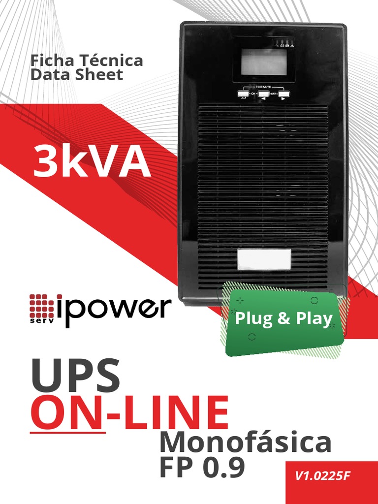 UPS 3KVA ONLINE Ipower | PDF