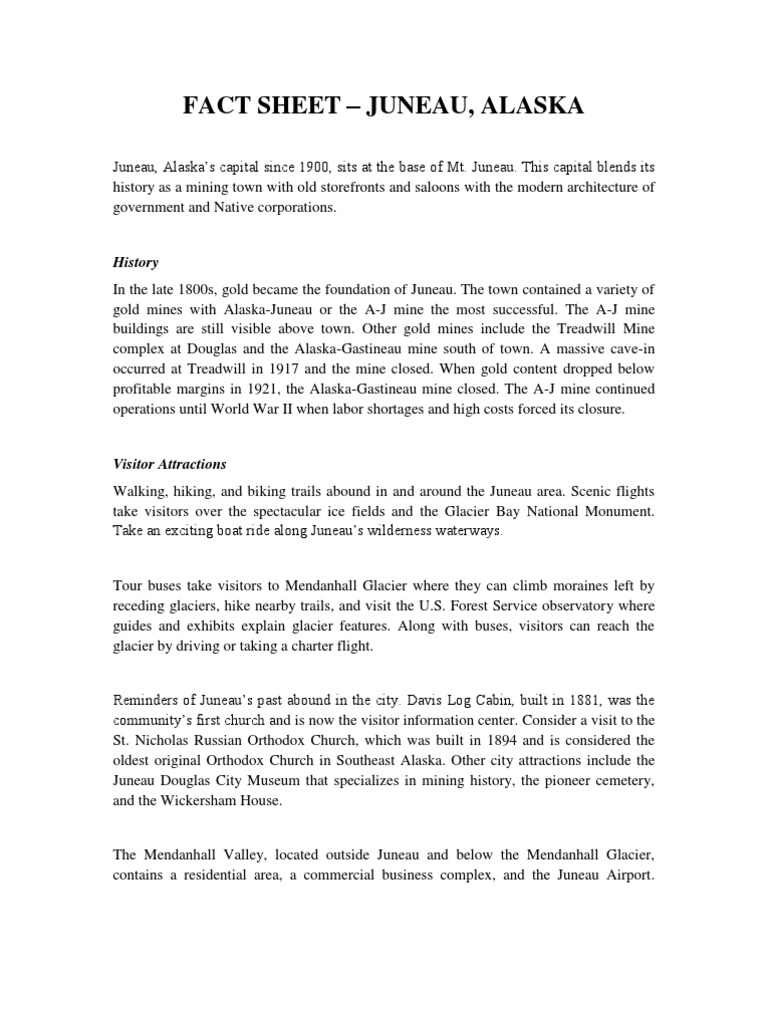 Alaska Fact Sheet EDITED | Alaska