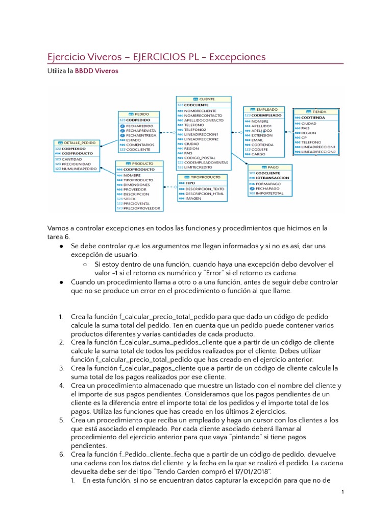 UT6 - 8 - Ejercicios PL - Vivero Excepciones | PDF | Ingeniería de software | Ciencias de la ...