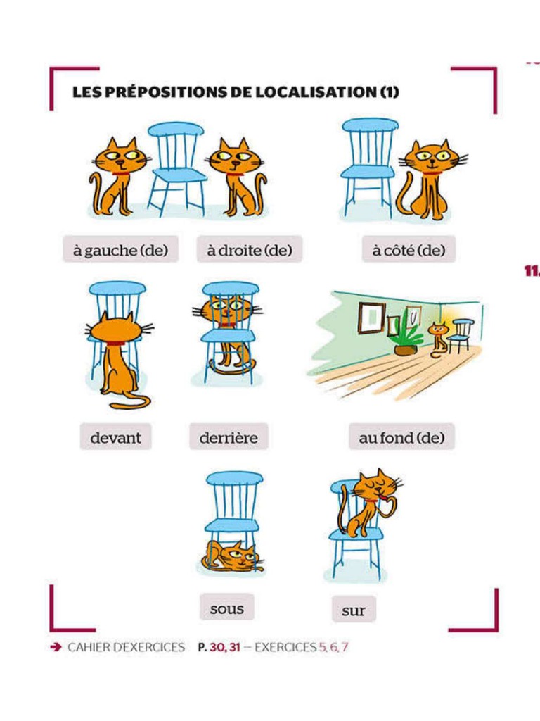 Les prépositions de lieu | PDF