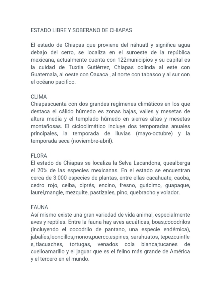 CHIAPAS | PDF | Chiapas