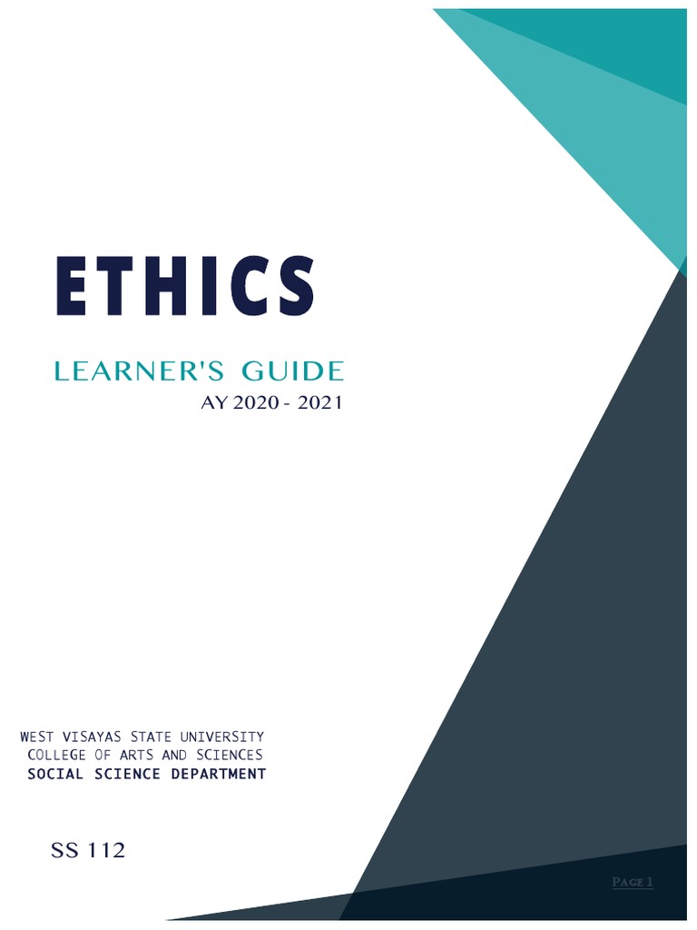 Ethics: Learner'S Guide | Download Free PDF | Morality | Deductive Reasoning