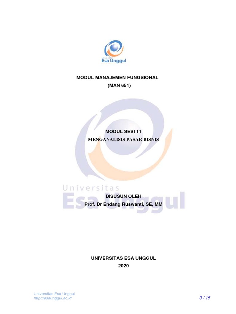 SESI 12 Manajemen Pemasaran Esa Unggul | PDF