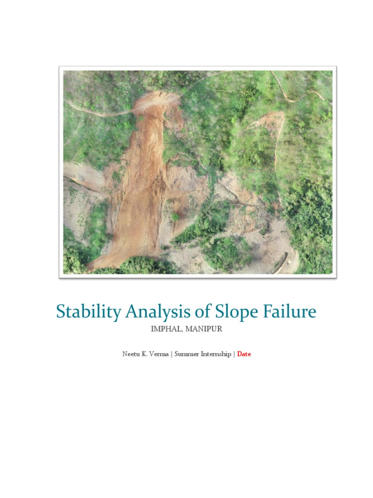 Stability Analysis of Slope Failure: Imphal, Manipur | PDF | Landslide | Reflection Seismology