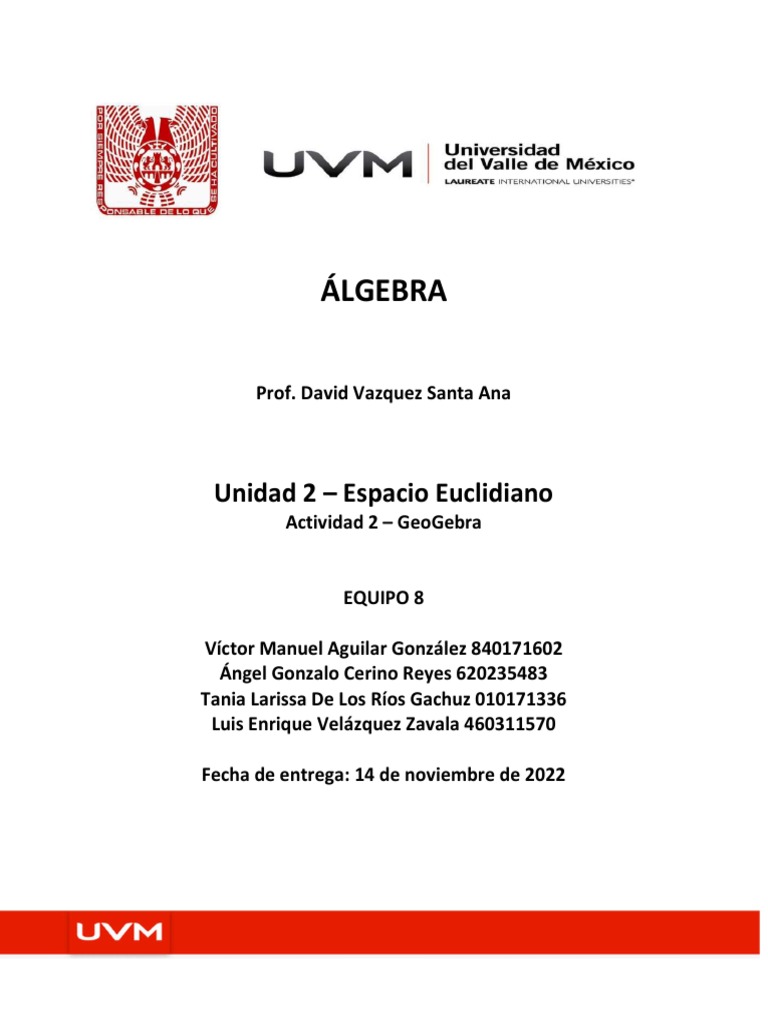 A2-Geogebra Eq8 | PDF | Geometría euclidiana | Geometría