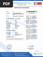 Formato Certificado de Calibración | PDF