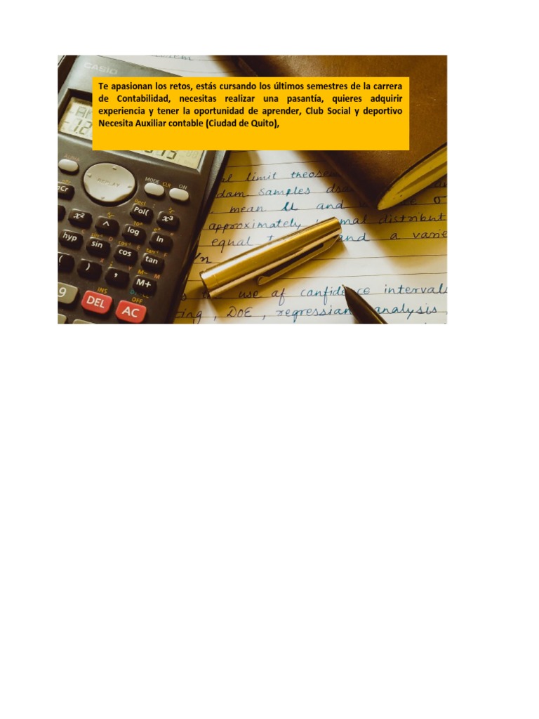 Anuncio AUXILIAR CONTABLE | PDF